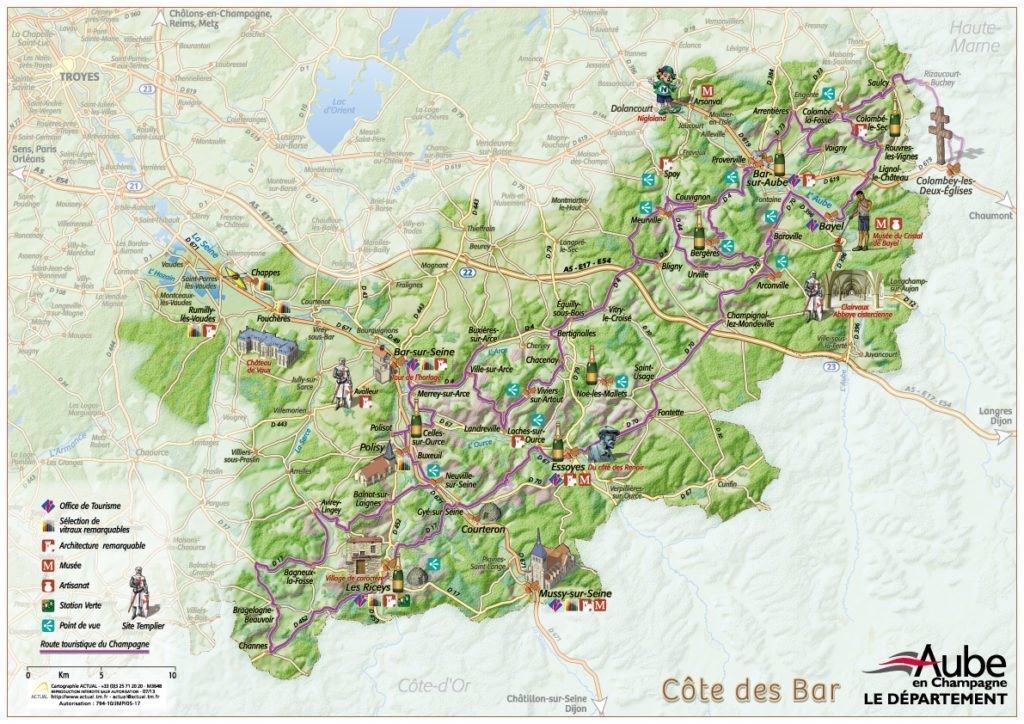 Visiter la Côte des Bar et sa Route du Champagne - Aube Champagne